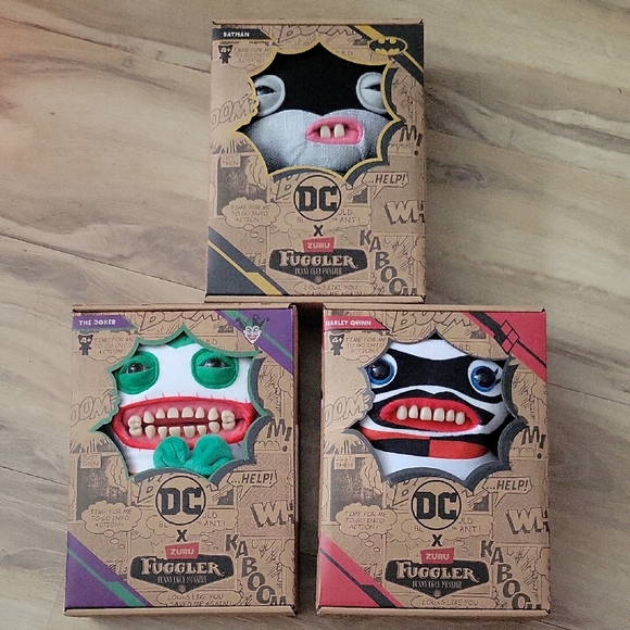 Toys | Dc Fugglers Set Of 3 Joker Batman And Harley Quinn | Poshmark